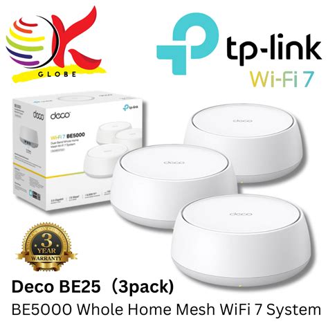 Tp Link Deco Be25 1 Pack 2 Pack 3 Pack Be5000 Whole Home Mesh Wifi 7 System With Seamless Ai