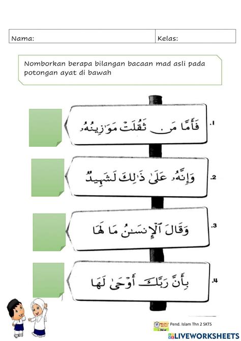 Tajwid Mad Asli Worksheet Live Worksheets 44 Off
