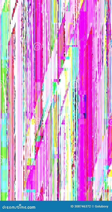 Abstract Background Glitch Signal Error Defect Stock Illustration