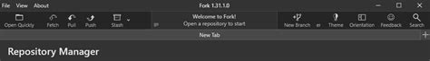 Bug New Branch Button Visible Although No Repos Open Issue 234