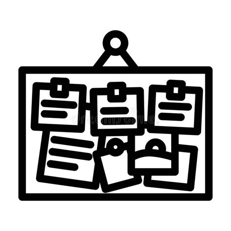 Mood Board Ux Ui Design Line Icon Vector Illustration Stock Vector Illustration Of Strategy