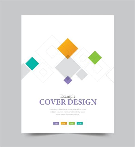 연간 표지 디자인 벡터 템플릿 프리미엄 벡터