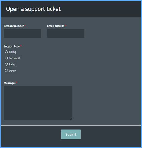 Support Ticket Form Template | Formsite