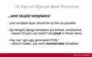 Tips On Django Best Practices PPT
