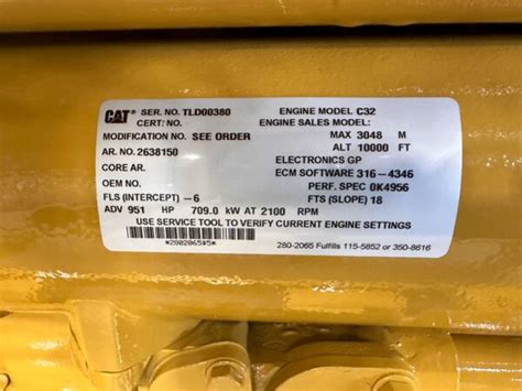 Rebuilt Cat C32 Industrial Engine ‣ React Power Solutions