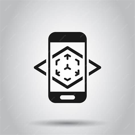 Premium Vector Augmented Reality Icon In Flat Style Vr Device Vector Illustration On Isolated