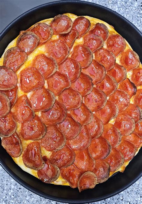 직접만든 페페로니 피자 환공포증 주의 음식여행 에펨코리아