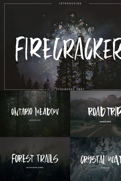 Firecracker Uppercase Font Masterbundles