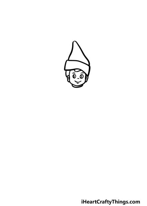 Elf On A Shelf Drawing How To Draw An Elf On A Shelf Step By Step