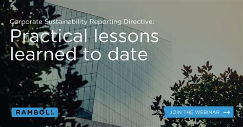 Webinar Csrd And Practical Lessons Learned Ramboll Management Consulting
