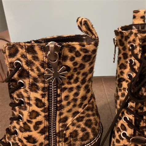 Dolls Kill X Delias Platform Velvet Cheetah Print Depop