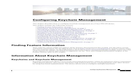 Pdf Configuring Keychain Management Cisco Summarysteps 1