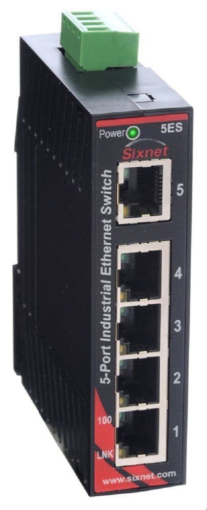 Red Lion Black Sixnet 5 Port Industrial Ethernet Switch Model Name