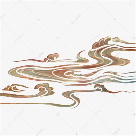 敦煌云装饰纹样素材图片免费下载 千库网