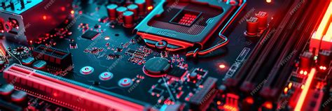 Premium Photo Modern Computer Motherboard And Cpu Socket