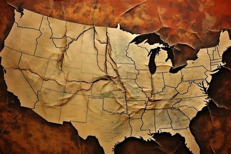 Premium Ai Image Photo Of Symbolic Torn Map