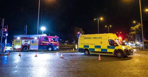 Five People Taken To Hospital After Crash Closes Major Road Liverpool