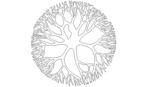 tree plan with tree block of auto cad dwg file tree plan