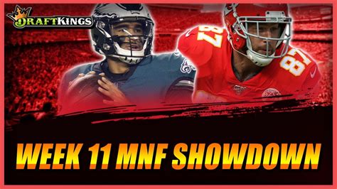 Everything You Need To Know Draftkings Week 11 Mnf Showdown Youtube