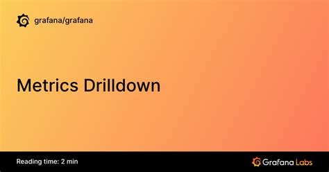 Metrics Drilldown Grafana Documentation