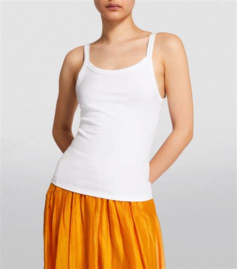 Vince Ribbed Tank Top Harrods Us