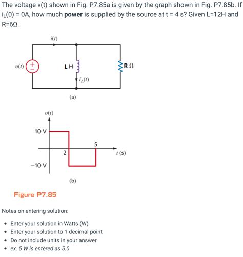 Solved The Voltage V T Shown In Fig P A Is Given By The Chegg