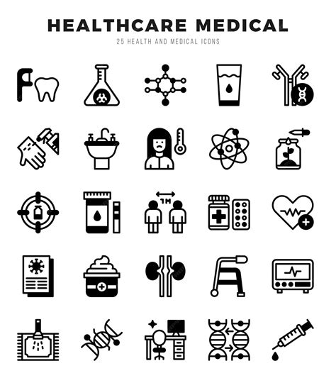Premium Vector Set Of Healthcare Medical Icons Simple Lineal Fill Art