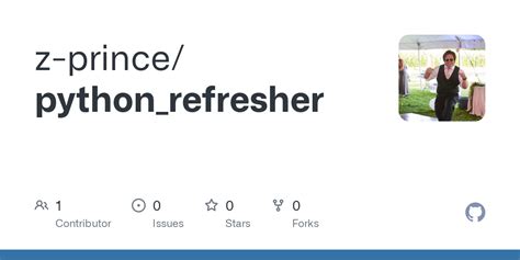 Github Z Prince Python Refresher