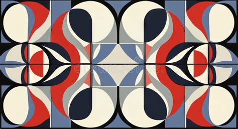 Abstract Geometric Patterns Are Showcased In A Design With Bold Colors And Angular Shapes Stock