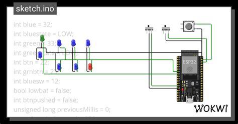 Blink 2 Wokwi Esp32 Stm32 Arduino Simulator