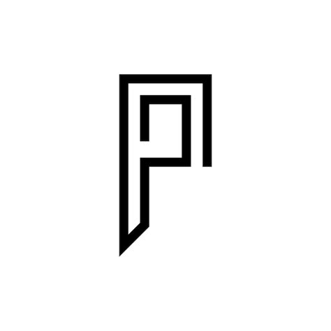 Premium Vector Modern Letter P Monogram Logo Design