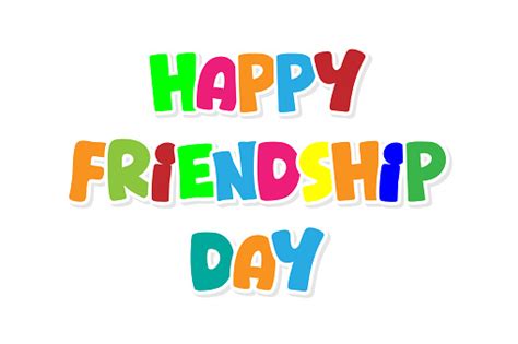 타이포그래피 디자인 행복한 우정의 날 만화 텍스트의 현대 서예 벡터 일러스트 레이 션 Fraternity에 대한 스톡 벡터 아트 및 기타 이미지 Istock