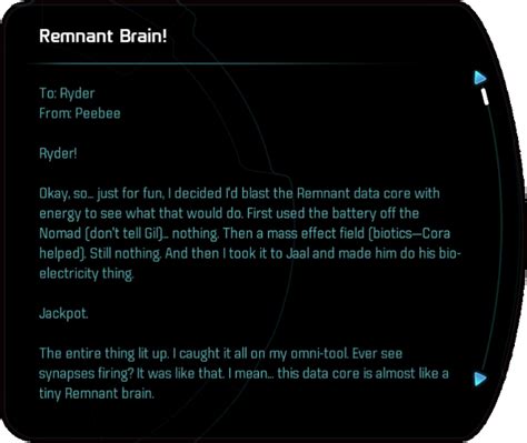 Remnant Brain Mass Effect Andromeda Wiki