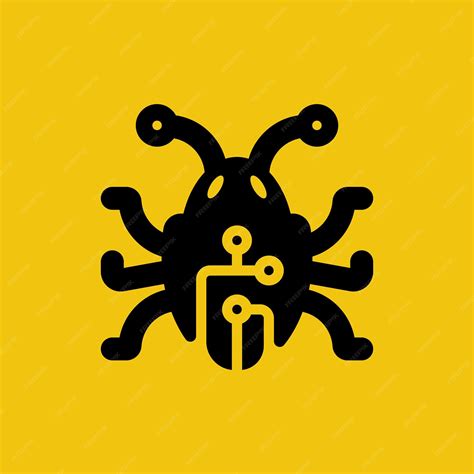 Circuit Bug Icon Cyber Security Hacker Composition Tech Futuristic Spider Rootkit Simple Signe
