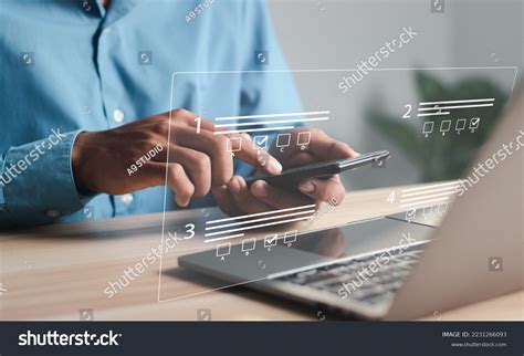 Questionnaire Checkboxes Filling Survey Form Online Stock Photo Shutterstock