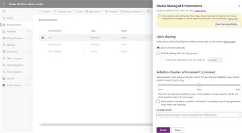 Power Platform Enable Or Disable ‘managed Environment Rajeev