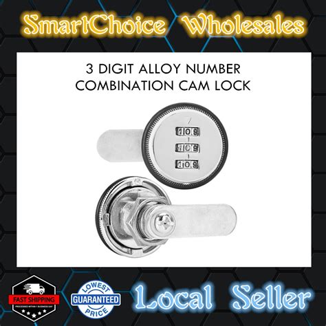 3 Digit Combination Keyless Number Password Pin Code Zink Alloy Lock Mailbox Cabinet Letter Box