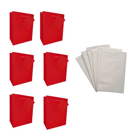 Red T Bag And Tissue Paper Set Shop Today Get It Tomorrow