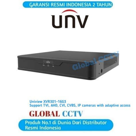 Jual DVR UNIVIEW 16 CHANNEL XVR301 16G3 DVR UNV UNIVIEW 16 CHANNEL 5IN1 XVR ONLY Jakarta