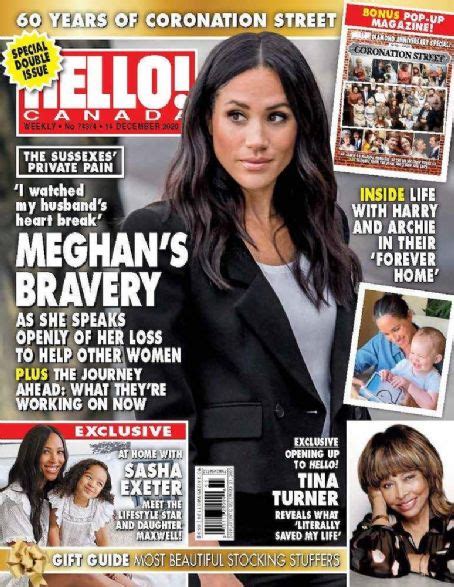 Meghan Markle Hello Magazine 14 December 2020 Cover Photo Canada