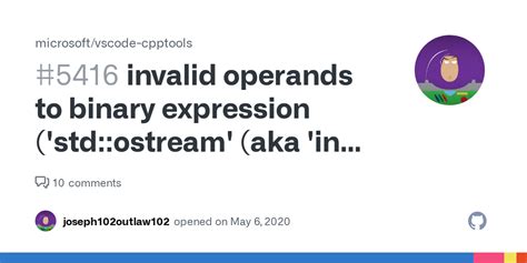 Invalid Operands To Binary Expression Stdostream Aka Int And