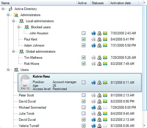 screenshots flexible treeview