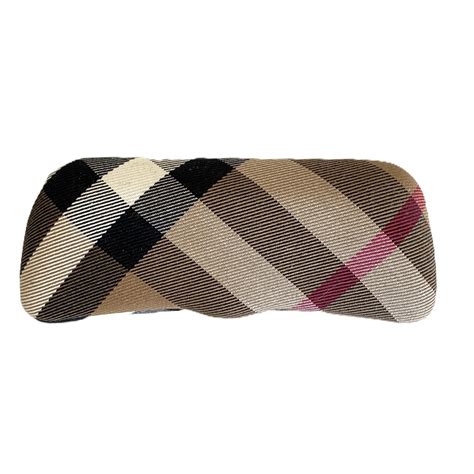 Burberry Glasses Case Nova Plaid Black Interior Gem