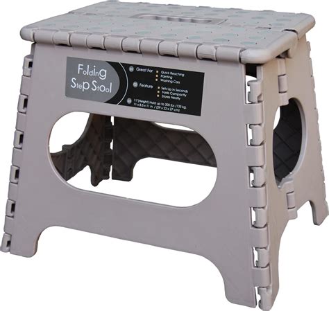 Foldable Step Stool Sturdy Safe Enough Holds Up To 300 Lb