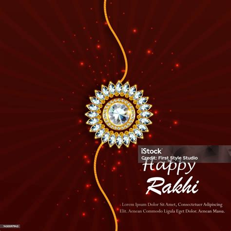 Happy Raksha Bandhan Festival Von Bruder Und Schwester Einladung Stock