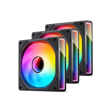 Jonsbo Zk 120 Argb 120mm Pwm Modular Fan 3 Pack Black Ple Computers