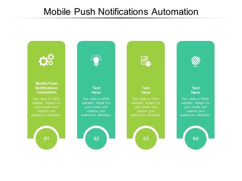 Mobile Push Notifications Automation Ppt Powerpoint Presentation Icon