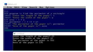 QBASIC Programming For The Beginners To Larn The Basic Ideas Of QB Programming Pptx