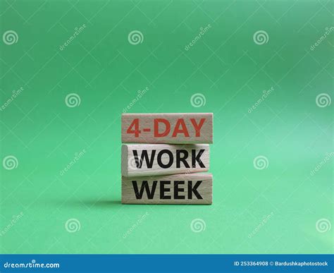 Symbole De La Semaine De Travail De Jours Mots Concept Jours De Travail Semaine Sur Blocs De