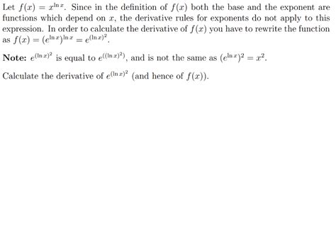 Solved Let F X Xnx Since In The Definition Of F X Both Chegg Com